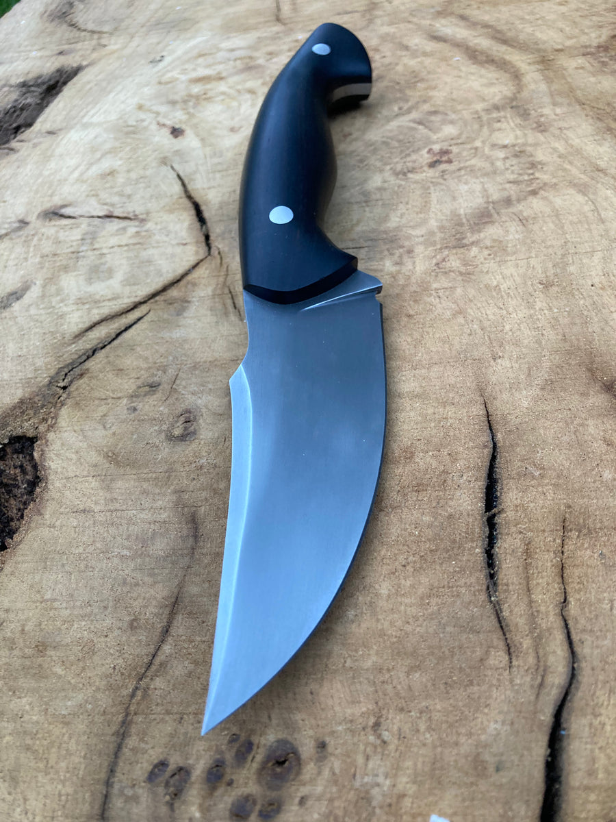 Small false edge hunter with pocket sheath – KD Knives