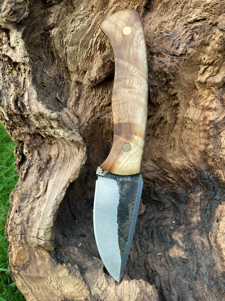 KD Knives - Hand Forged Burr Oak Hunting Knife